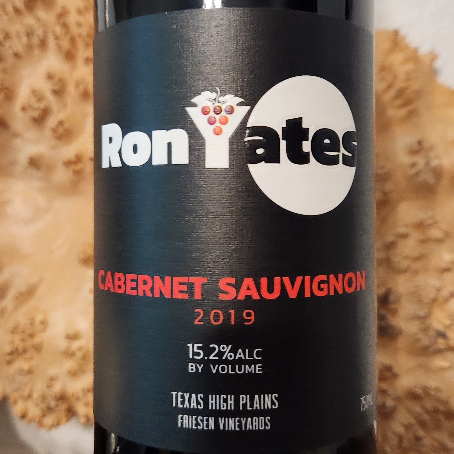 Grits and Wine, Ron Yates 2019 Cabernet Sauvignon